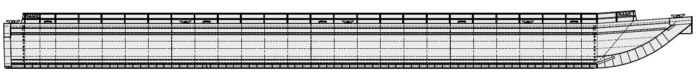 B-75 | Open Hopper Aggregate Barge - Heartland Fabrication